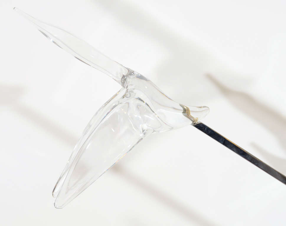 Vintage Sculpture of Birds in Flight by Daum at 1stDibs