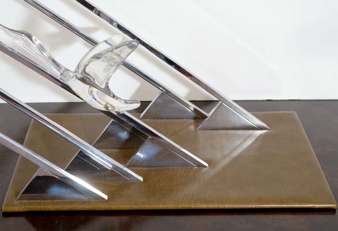 Vintage Sculpture of Birds in Flight by Daum at 1stDibs