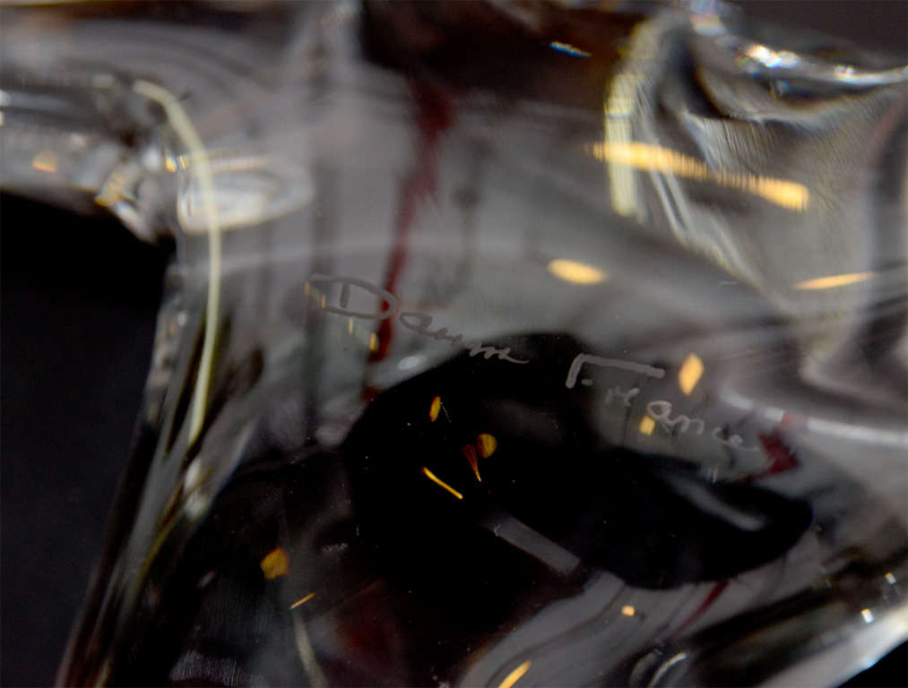 Vintage Sculpture of Birds in Flight by Daum at 1stDibs