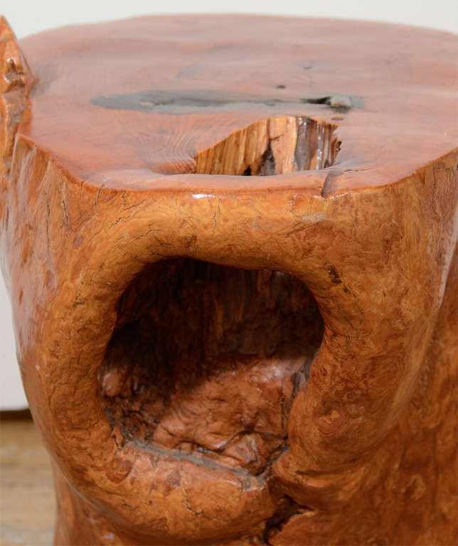 Vintage Lacquered "Live Edge" Tree Stump Side Table at 1stDibs | tree ...