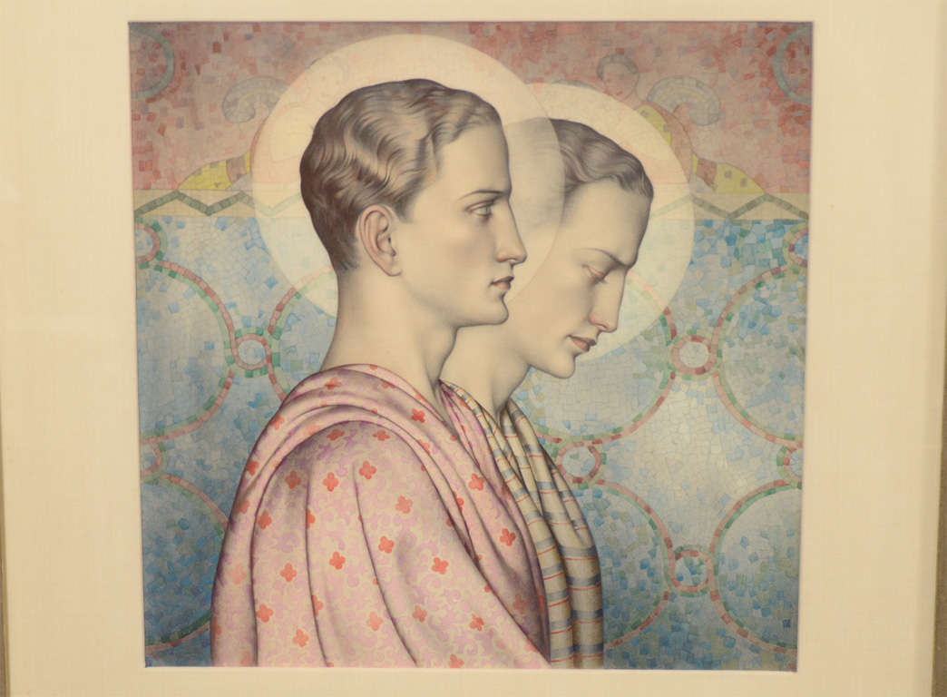 Alexandro De Canedo "The Neophytes" (1933) Watercolor at 1stDibs ...