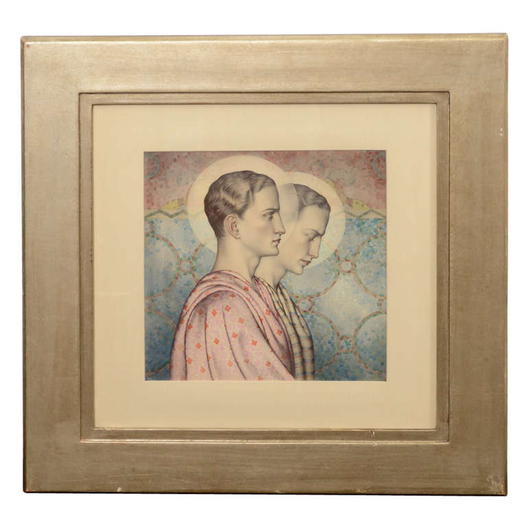 Alexandro De Canedo "The Neophytes" (1933) Watercolor at 1stDibs ...