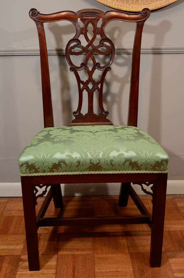 Pair of 18th Century Carved Mahogany Irish Georgian Side Chairs For ...