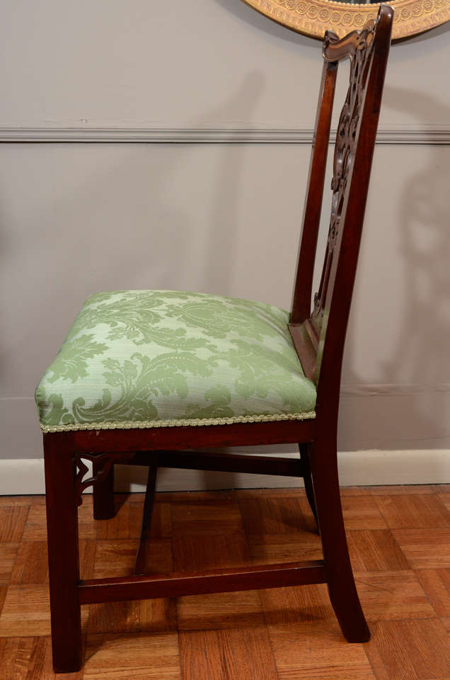 Pair of 18th Century Carved Mahogany Irish Georgian Side Chairs For ...
