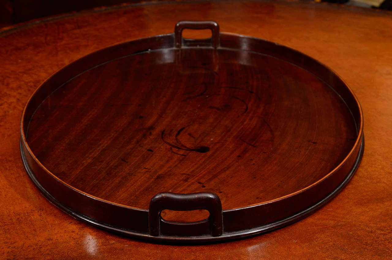 18th Century Georgian Mahogany Oval Tray at 1stDibs | mahogany tray