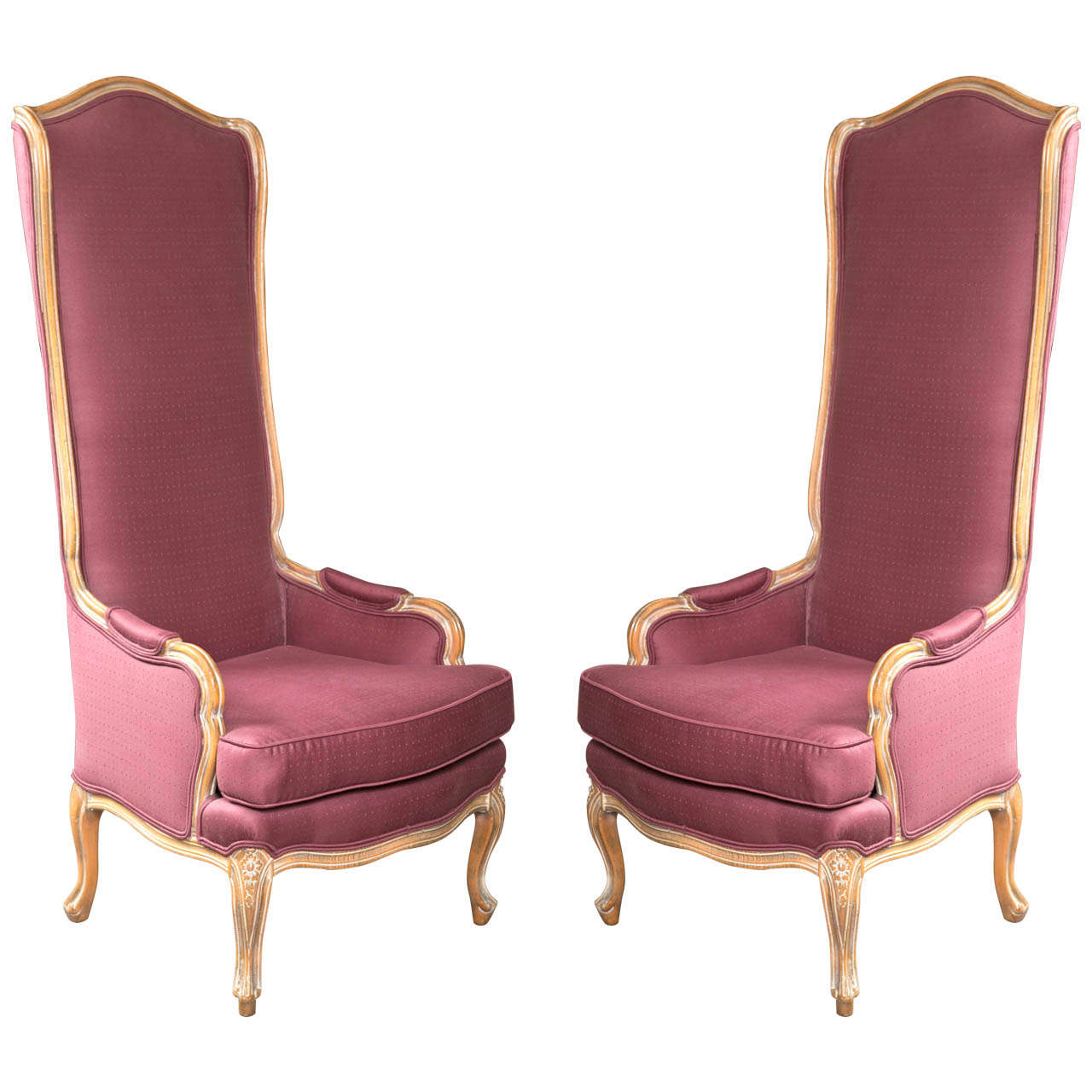French Style High Back Chairs For Sale at 1stDibs
