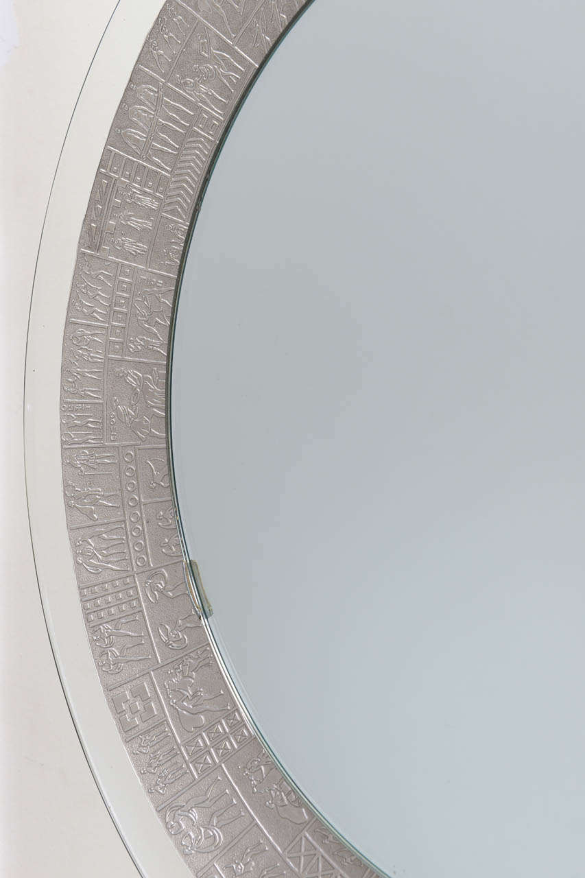 Furgieri Silver Plated Back-Lit Mirror from Italy For Sale at 1stDibs