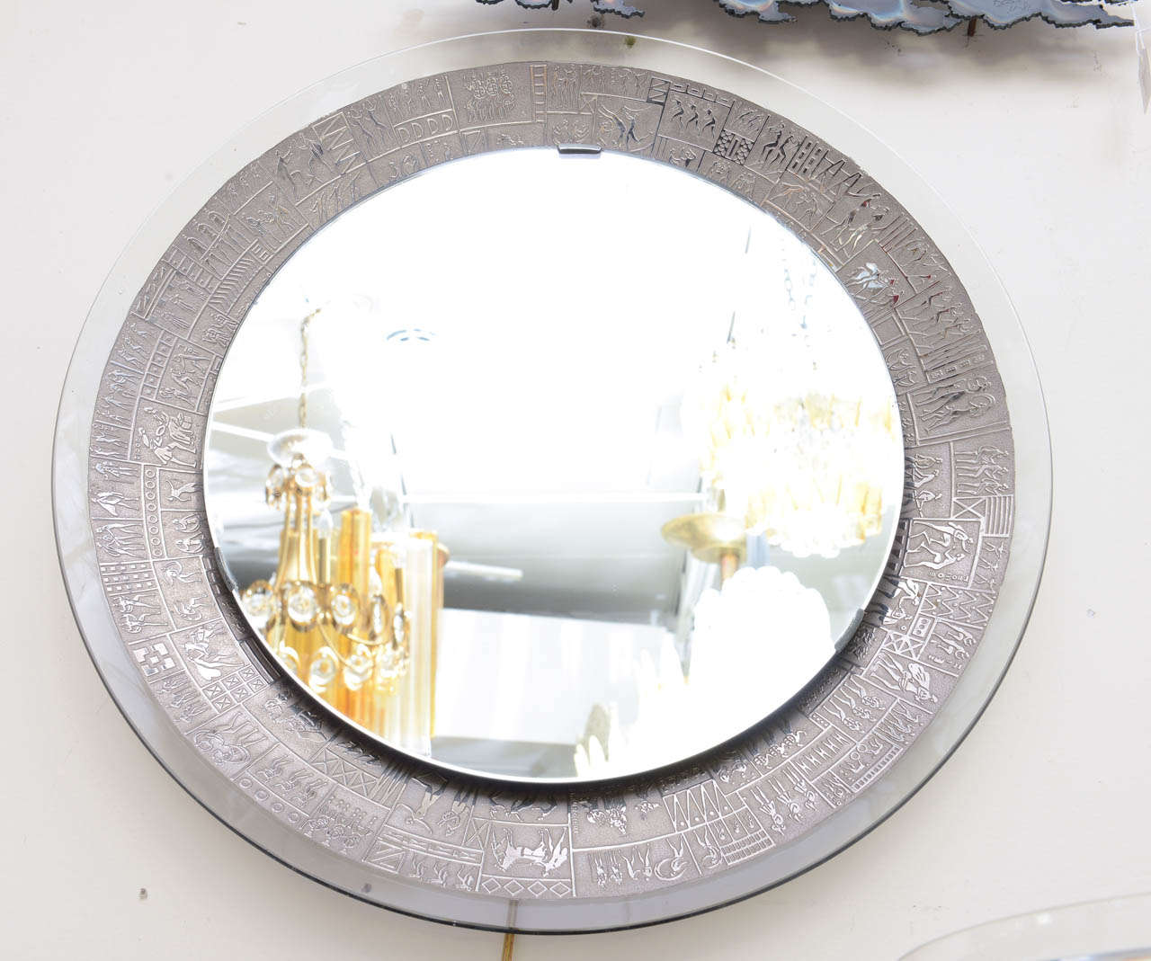 Furgieri Silver Plated Back-Lit Mirror from Italy For Sale at 1stDibs