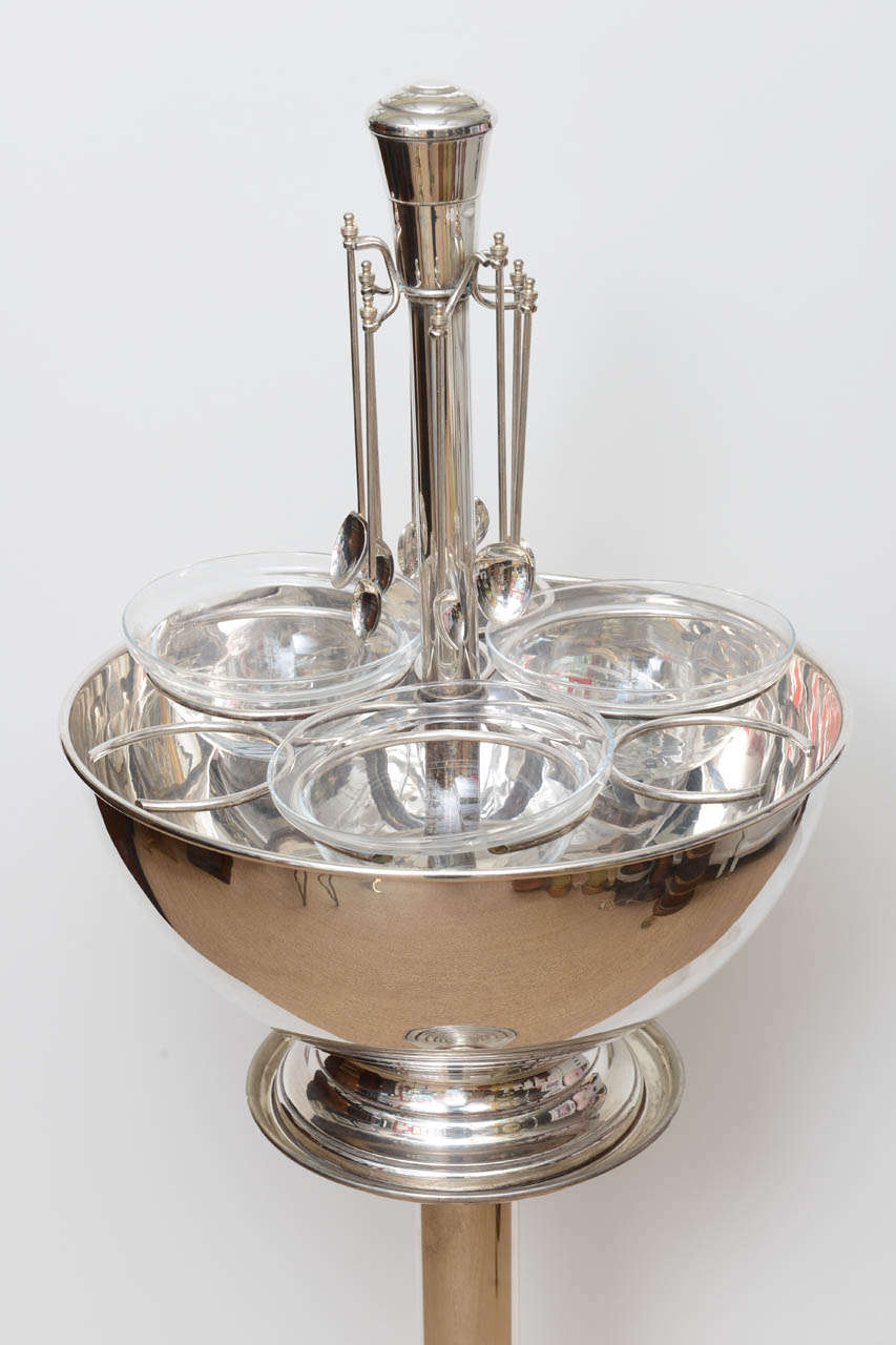 Champagne and Caviar Server in Silverplate at 1stDibs
