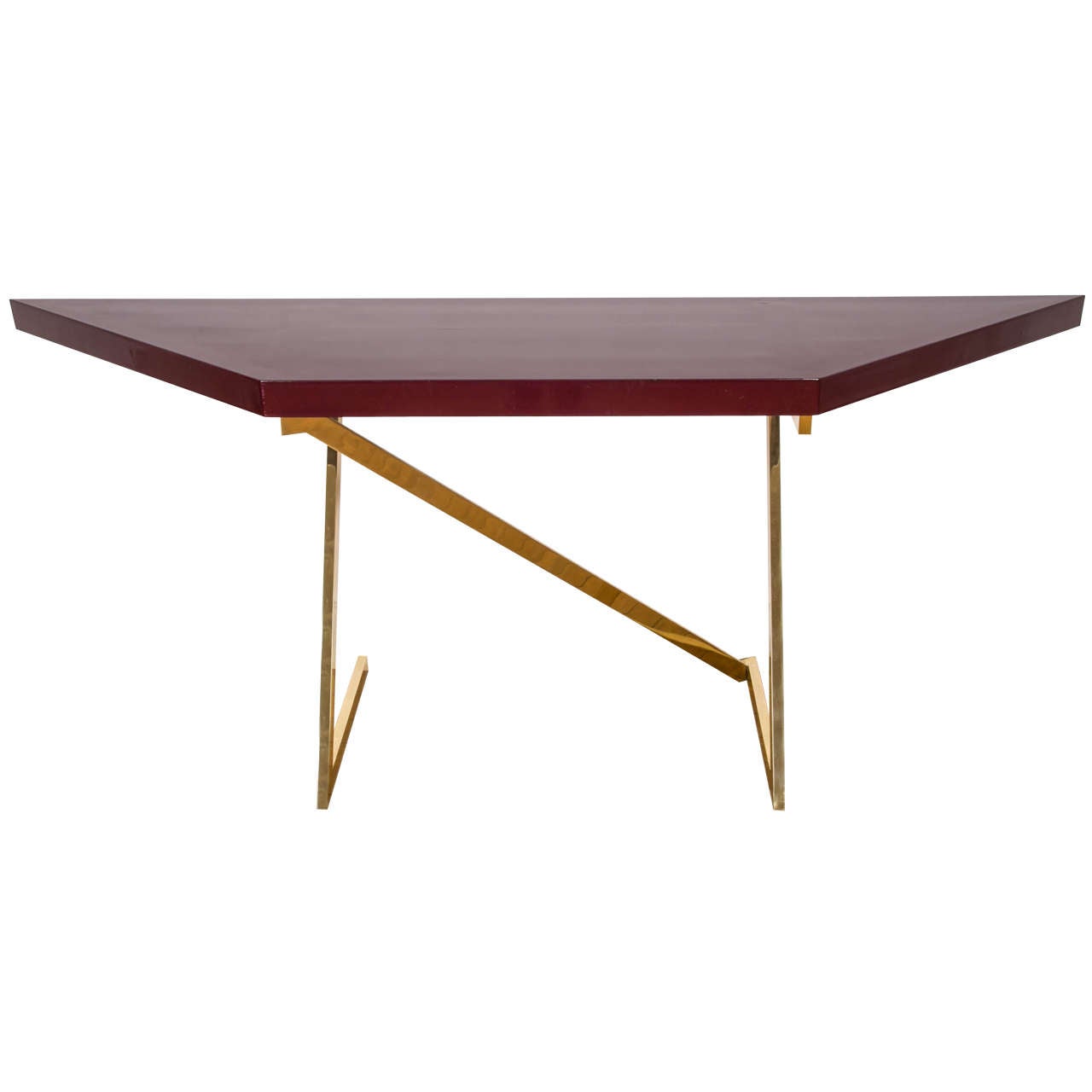 Gilt brass console, 1970's at 1stDibs