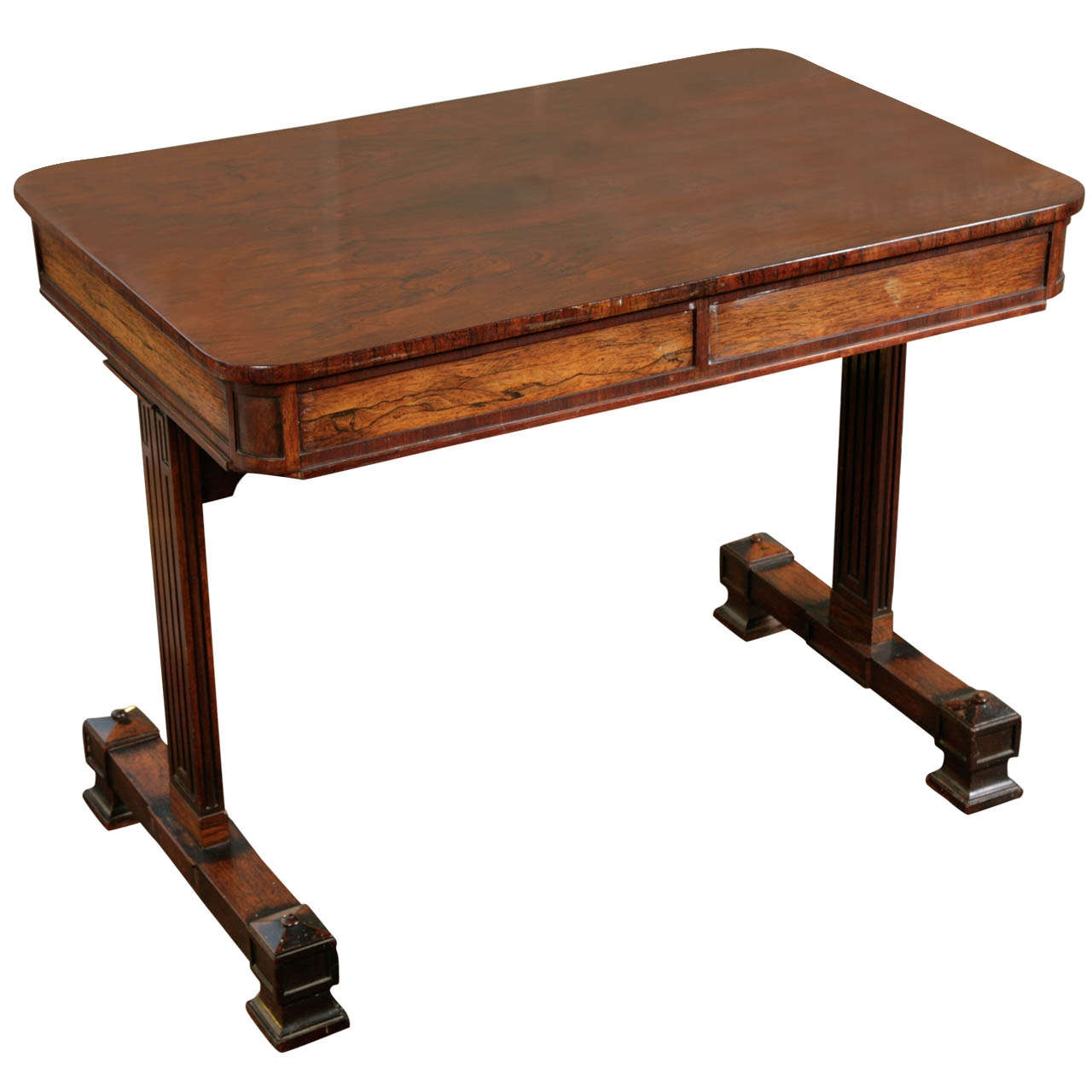 Regency Rosewood Library Table at 1stDibs