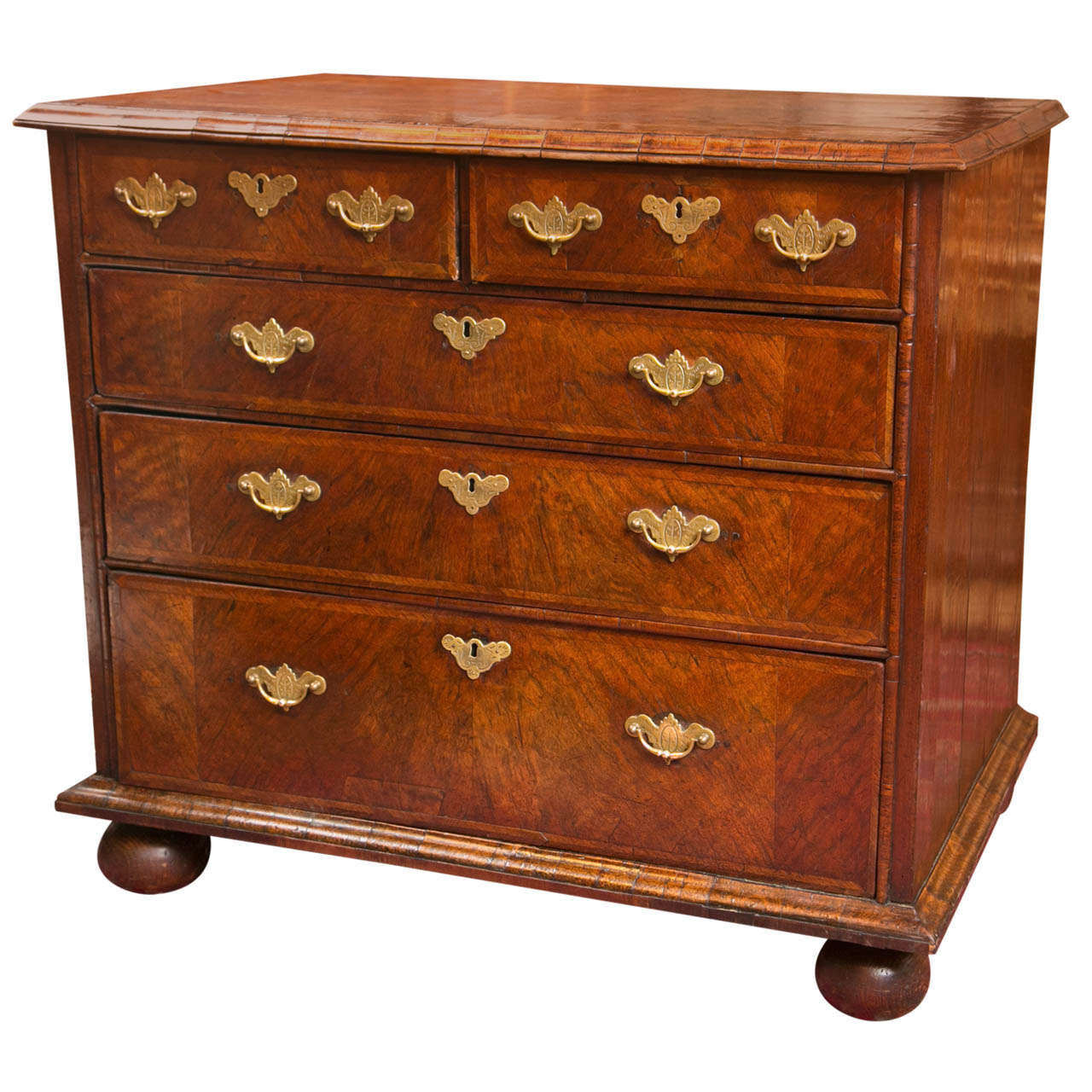 Queen Anne Period Walnut Chest, circa 1700 at 1stDibs