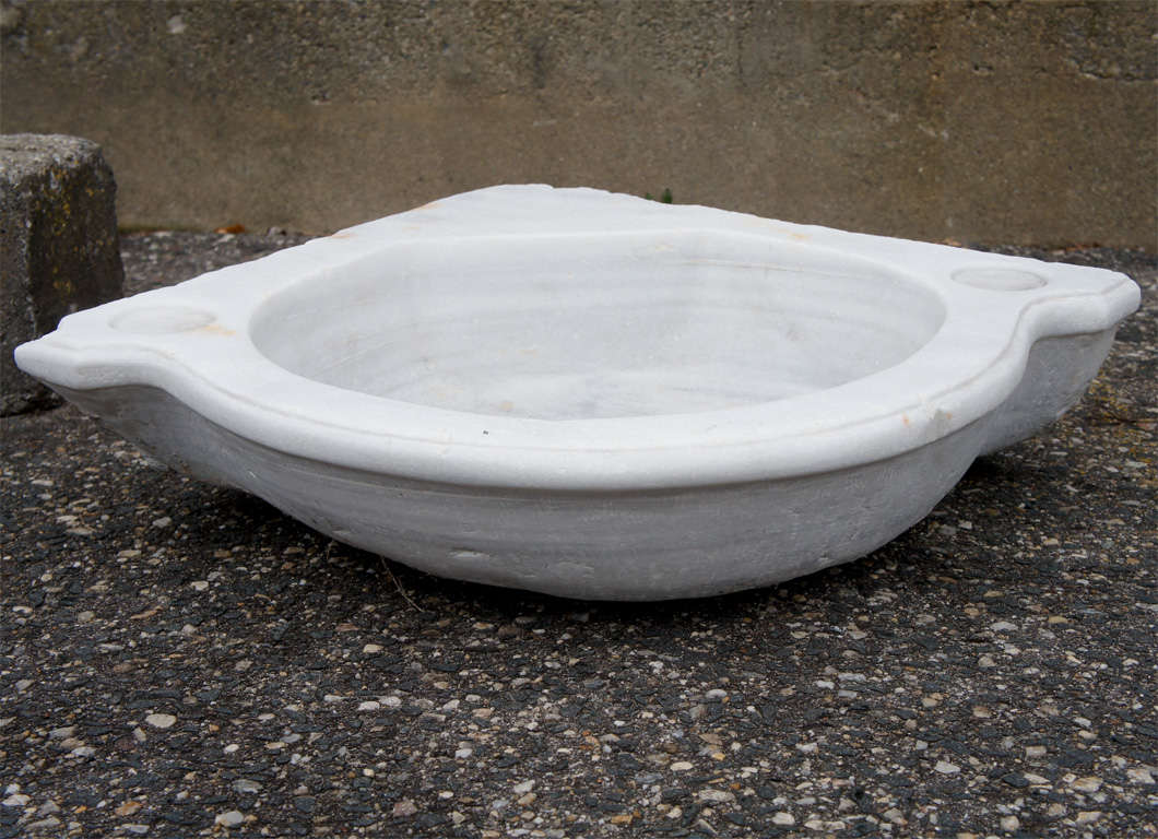 Marble Corner Sink at 1stDibs | corner marble sink