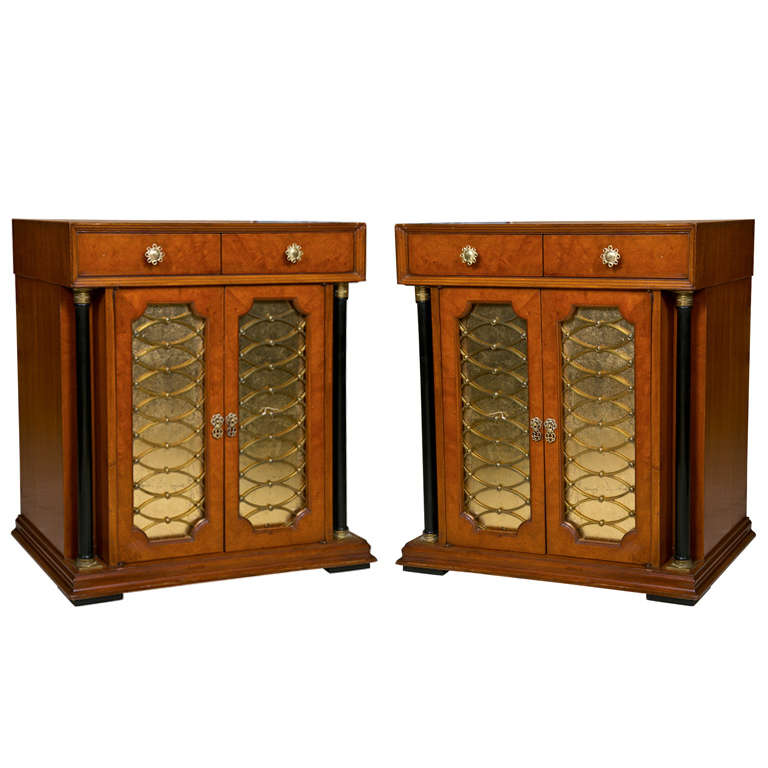 Pair of Regency Style Cabinets at 1stDibs