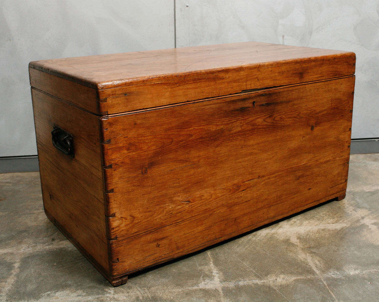 19th c. English Pine Chest/Blanket Box at 1stDibs