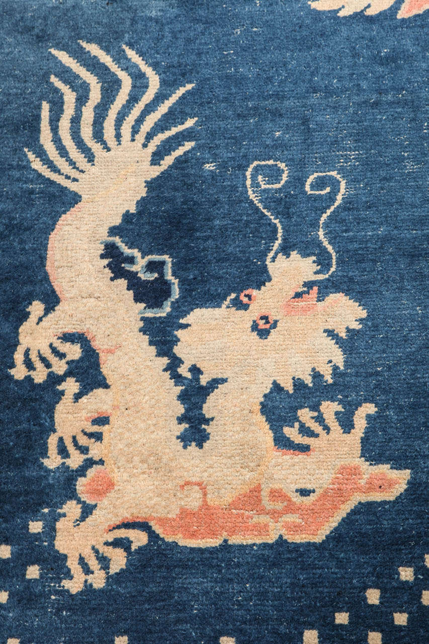 19th Century Antique Chinese Dragon Carpet For Sale at 1stDibs ...