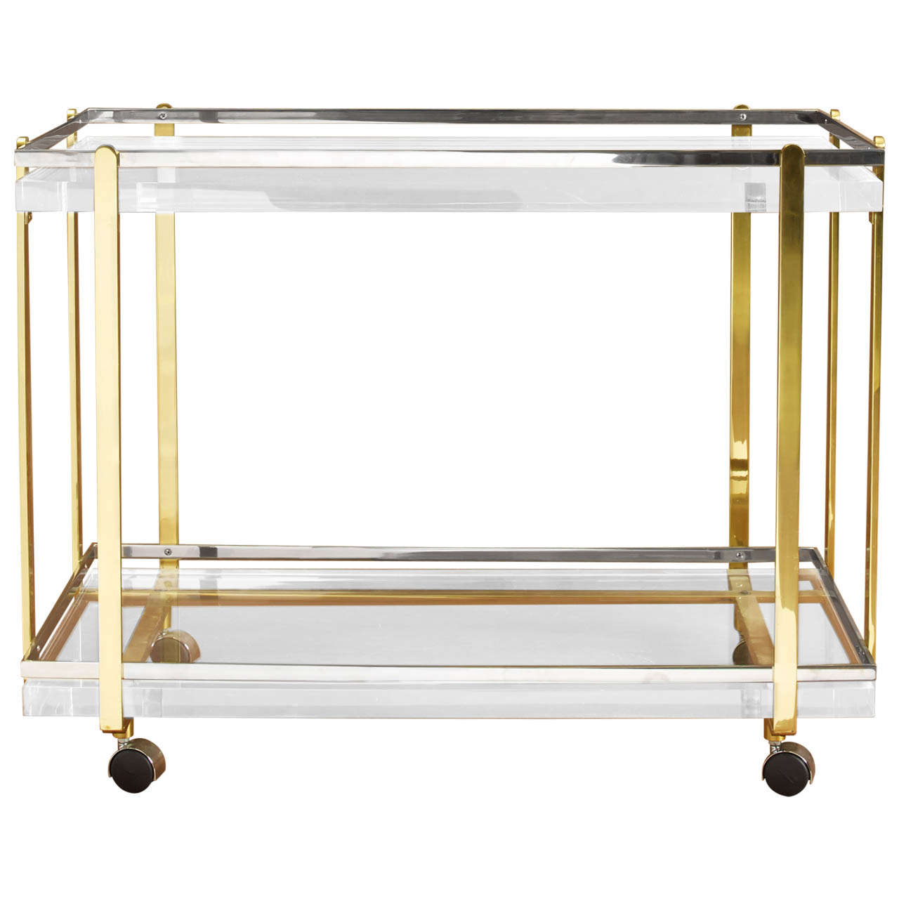 Karl Springer Bar Cart at 1stDibs