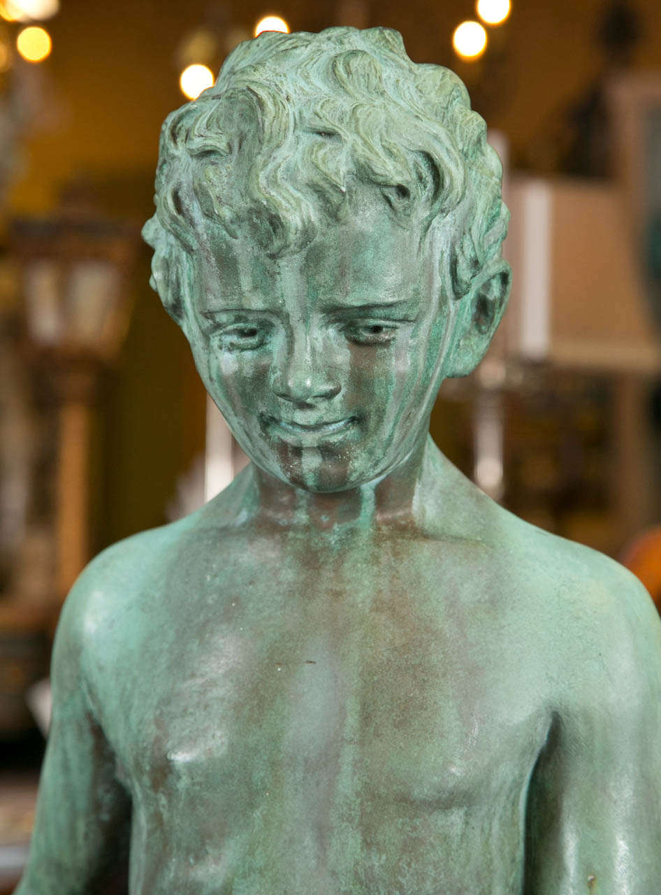 Bronze Fountain - Pee Pee Boy at 1stDibs | boy peeing statue for sale, peeing boy fountain for ...