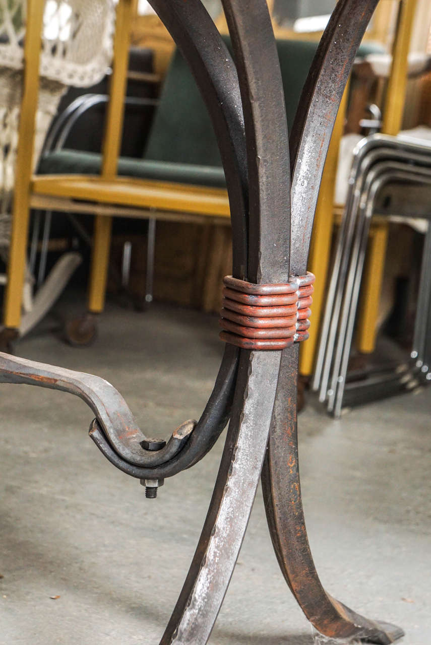 Wrought Iron Indoor or Outdoor Dining Table Base at 1stDibs | wrought ...