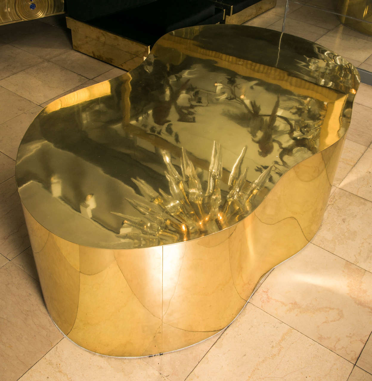 Brass Coffee Table at 1stDibs