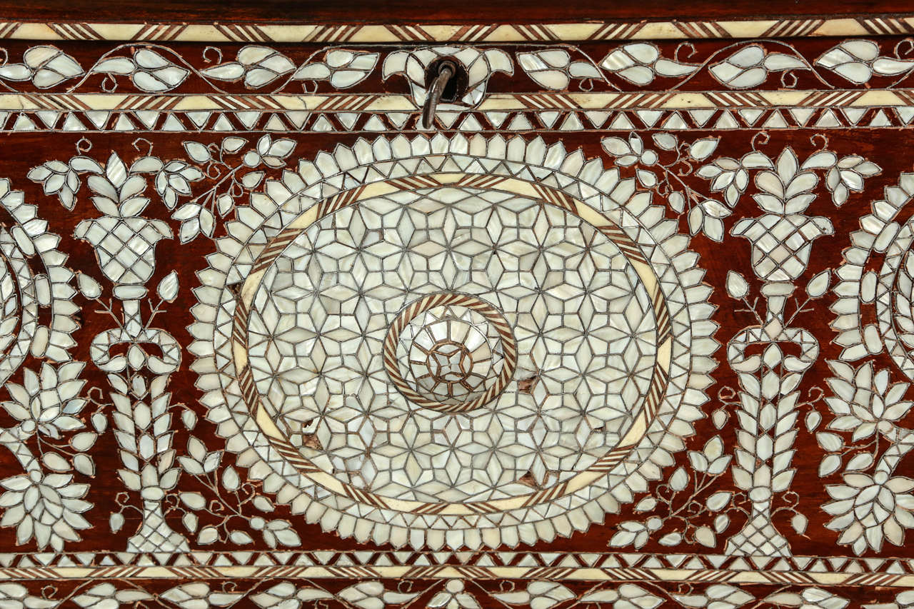 19th Century Syrian Mosaic Wedding Trunk at 1stDibs | syrian mosaic ...