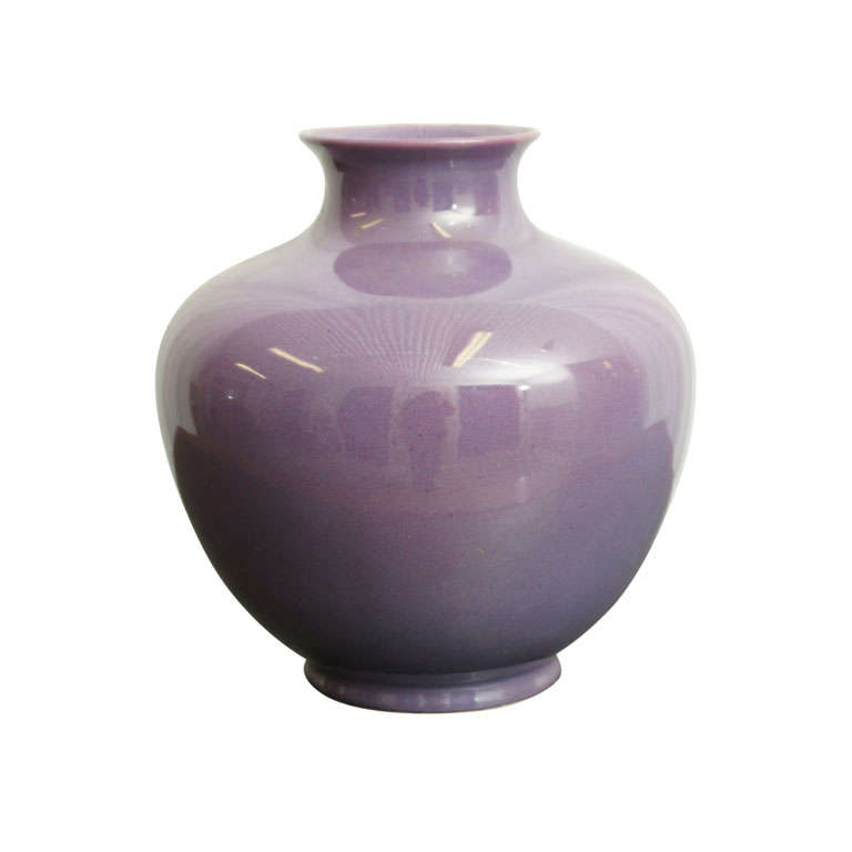 Contemporary Thai Glazed Wide Mouth Vase at 1stDibs