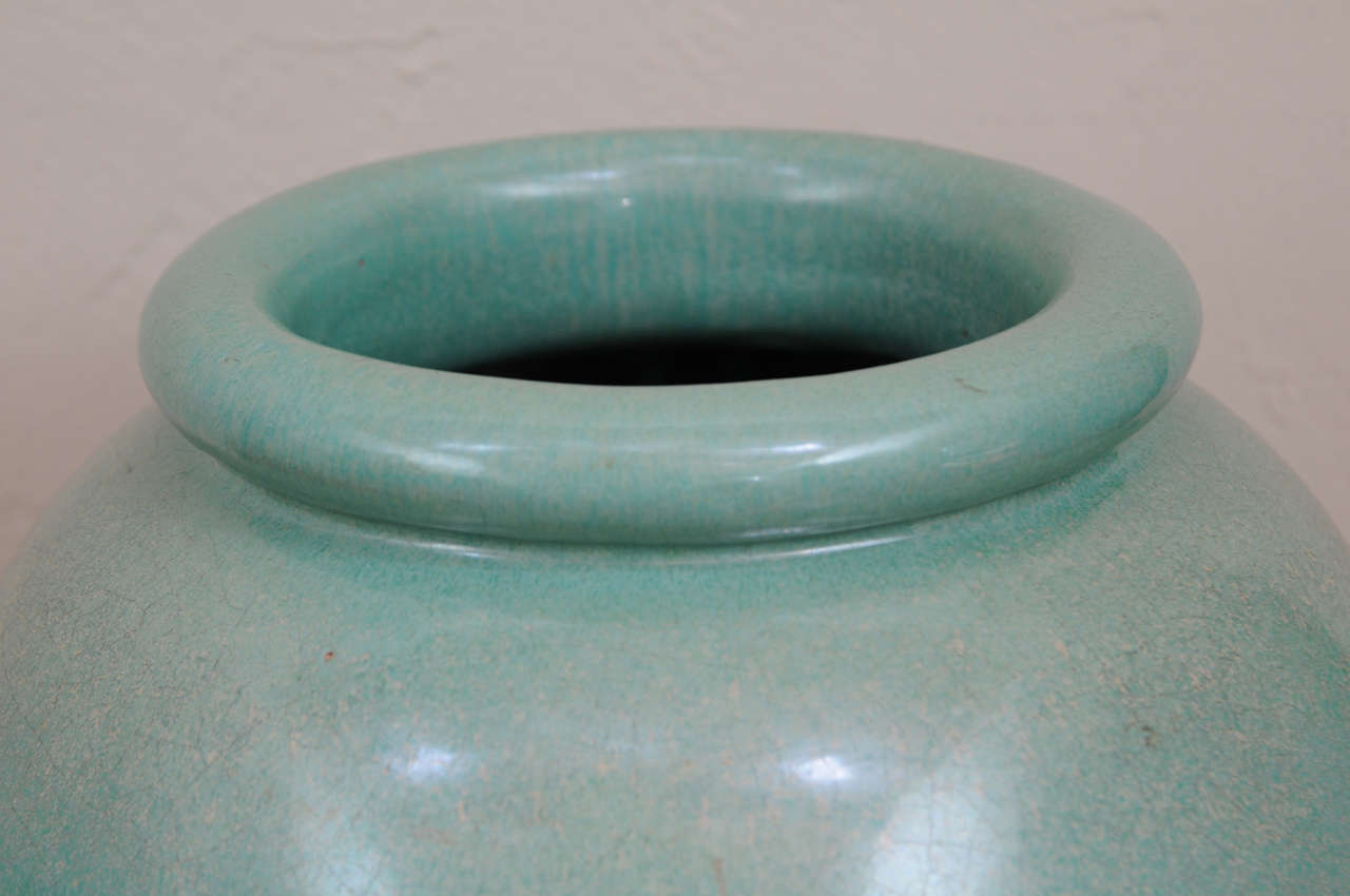 Pair of Large-Scale Pottery Urns Attributed to Bauer Pottery ...