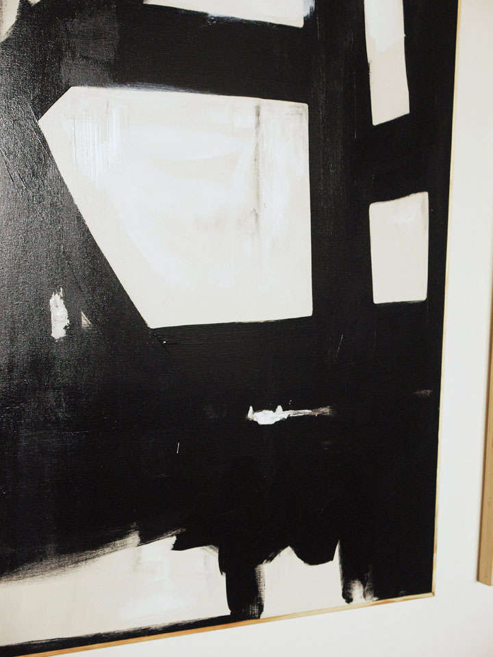 Monumental Pair of Original Signed Abstract Paintings (4 ft.x 6 ft ...