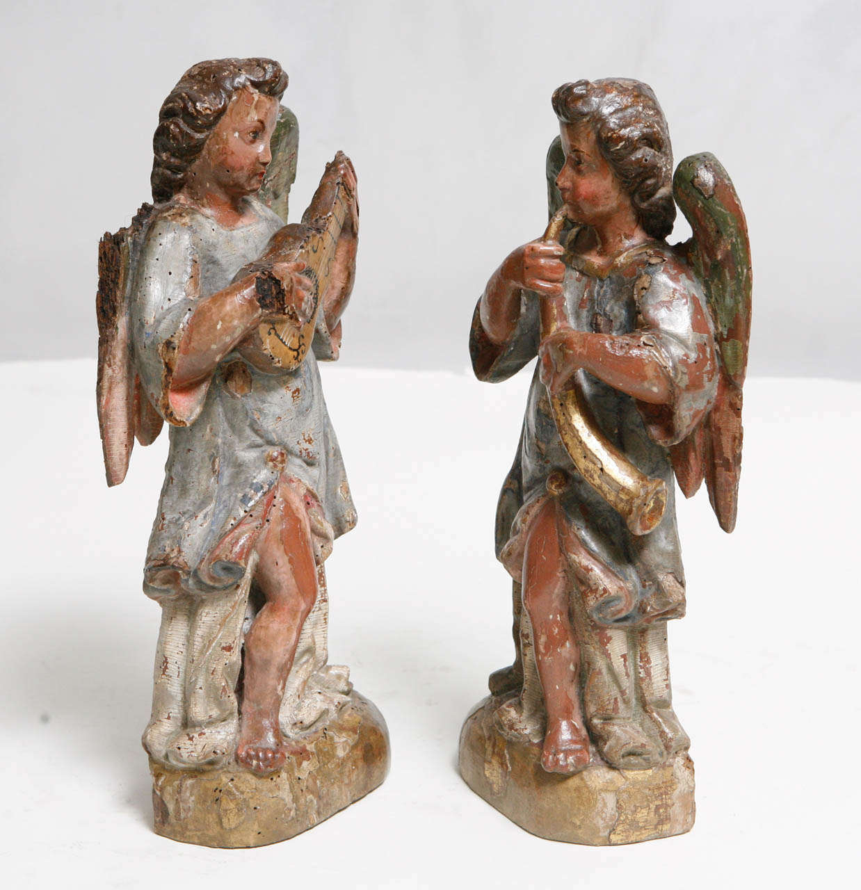 18th Century Pair of Italian Angels at 1stDibs