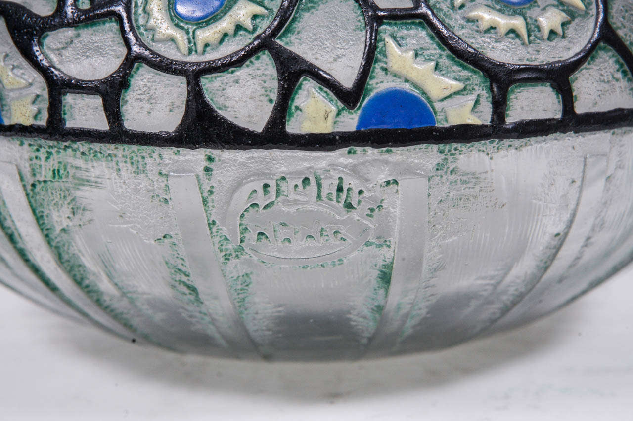 1920's French Delatte Vase For Sale at 1stDibs