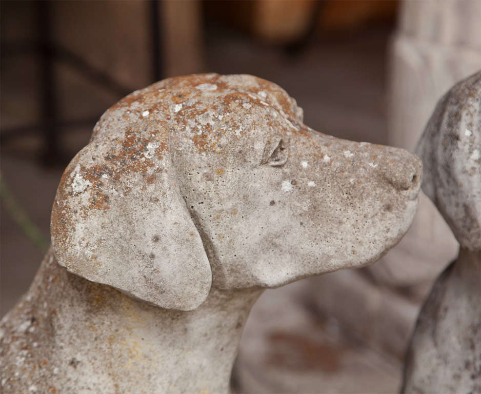Pair of Cast Stone Labrador Retriever Dogs at 1stDibs | stone labrador ...