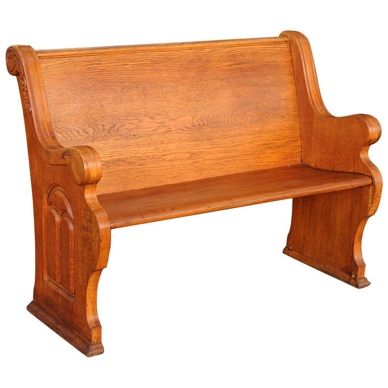 Church Bench - 19 For Sale on 1stDibs