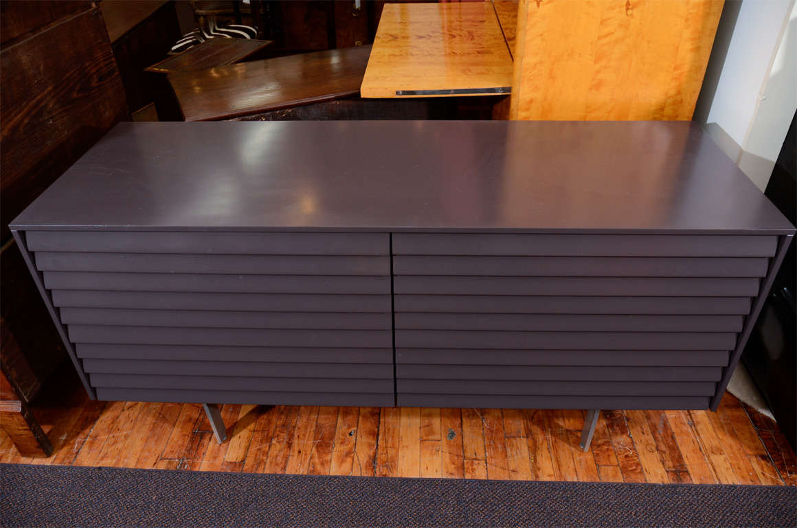 Vintage Low Four Drawer Slat Front Dresser at 1stDibs | slatted dresser ...