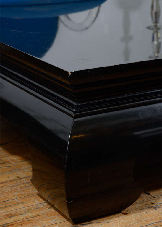 Mid Century Black Lacquered Asian Inspired Coffee Table at 1stDibs ...