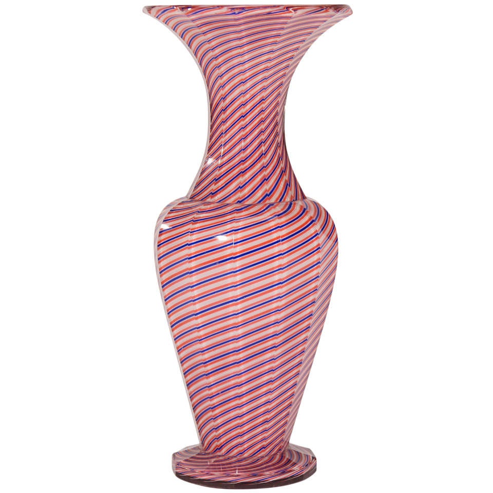 Exceptional American Brilliant Cut-Crystal Vase at 1stDibs