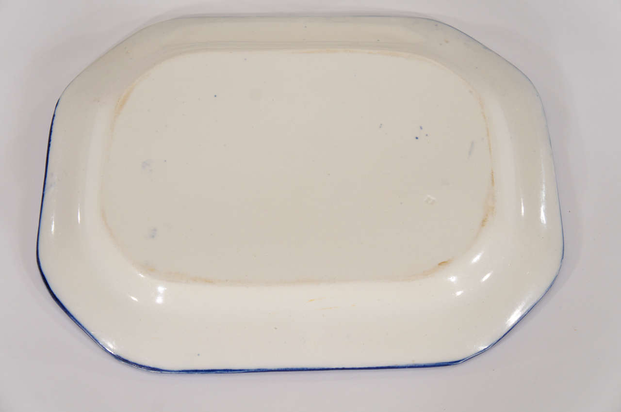 Set of 6 Leeds Creamware Shell Edge Graduated Platters at 1stDibs