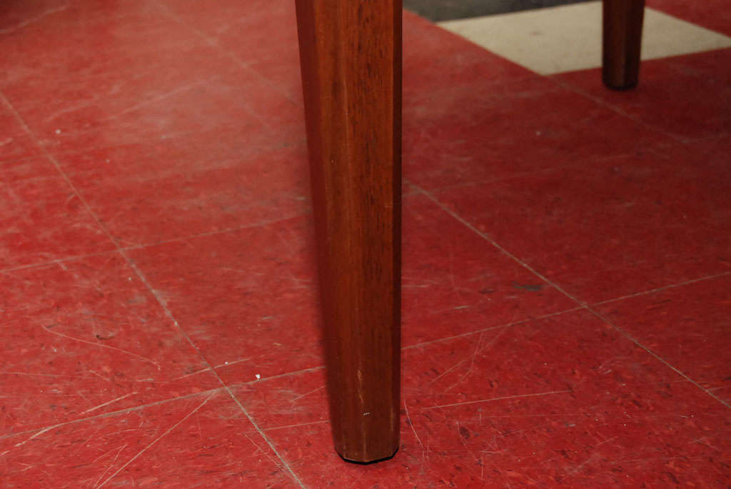 Pecan Wood Round Dining Table + Leaves at 1stDibs | pecan wood table ...