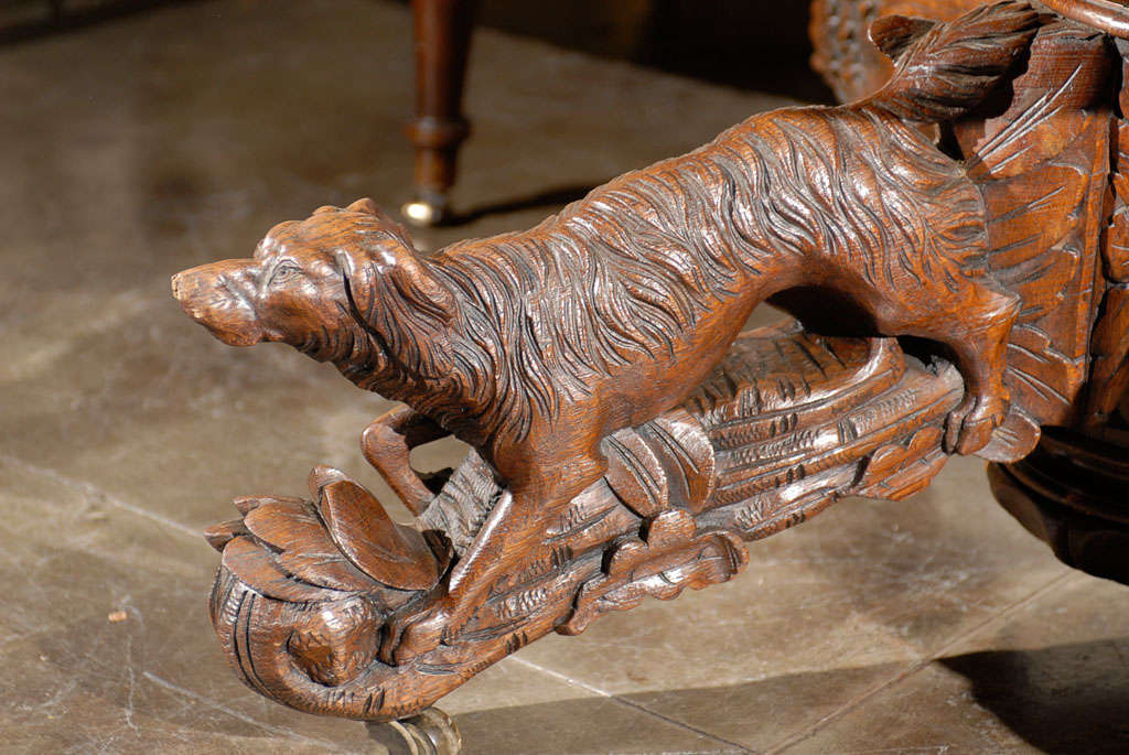 French Oval Table with Carved Animal Pedestal at 1stDibs | animal ...