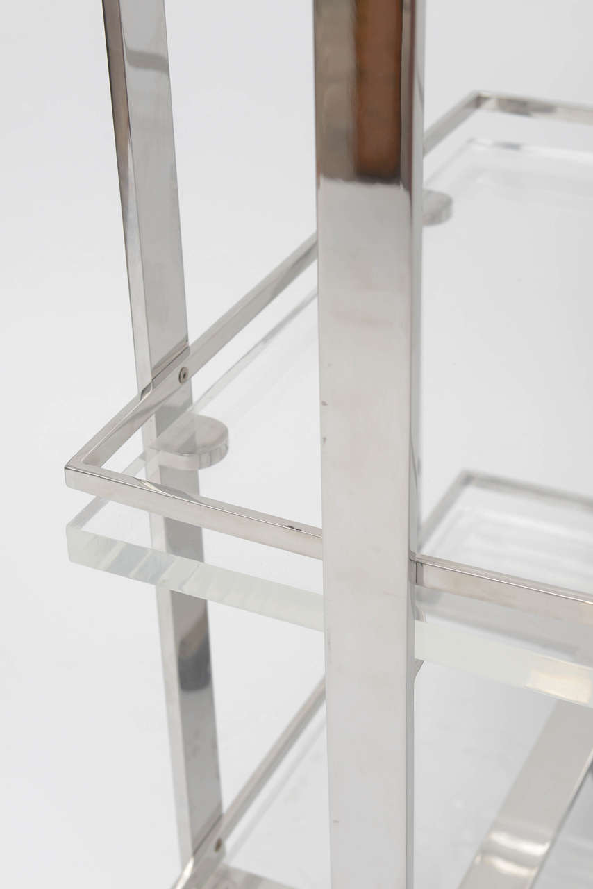 Karl Springer Bar Cart at 1stDibs