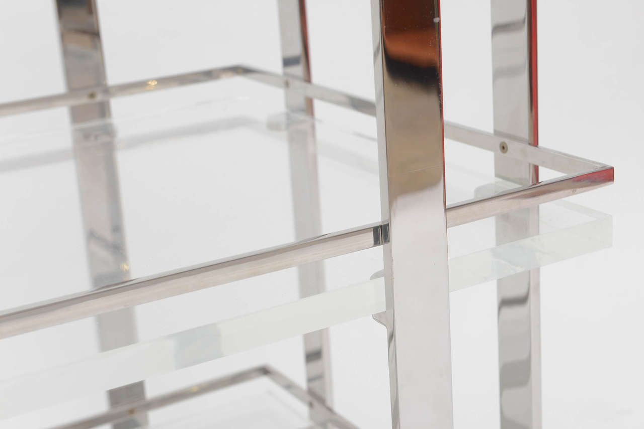 Karl Springer Bar Cart at 1stDibs