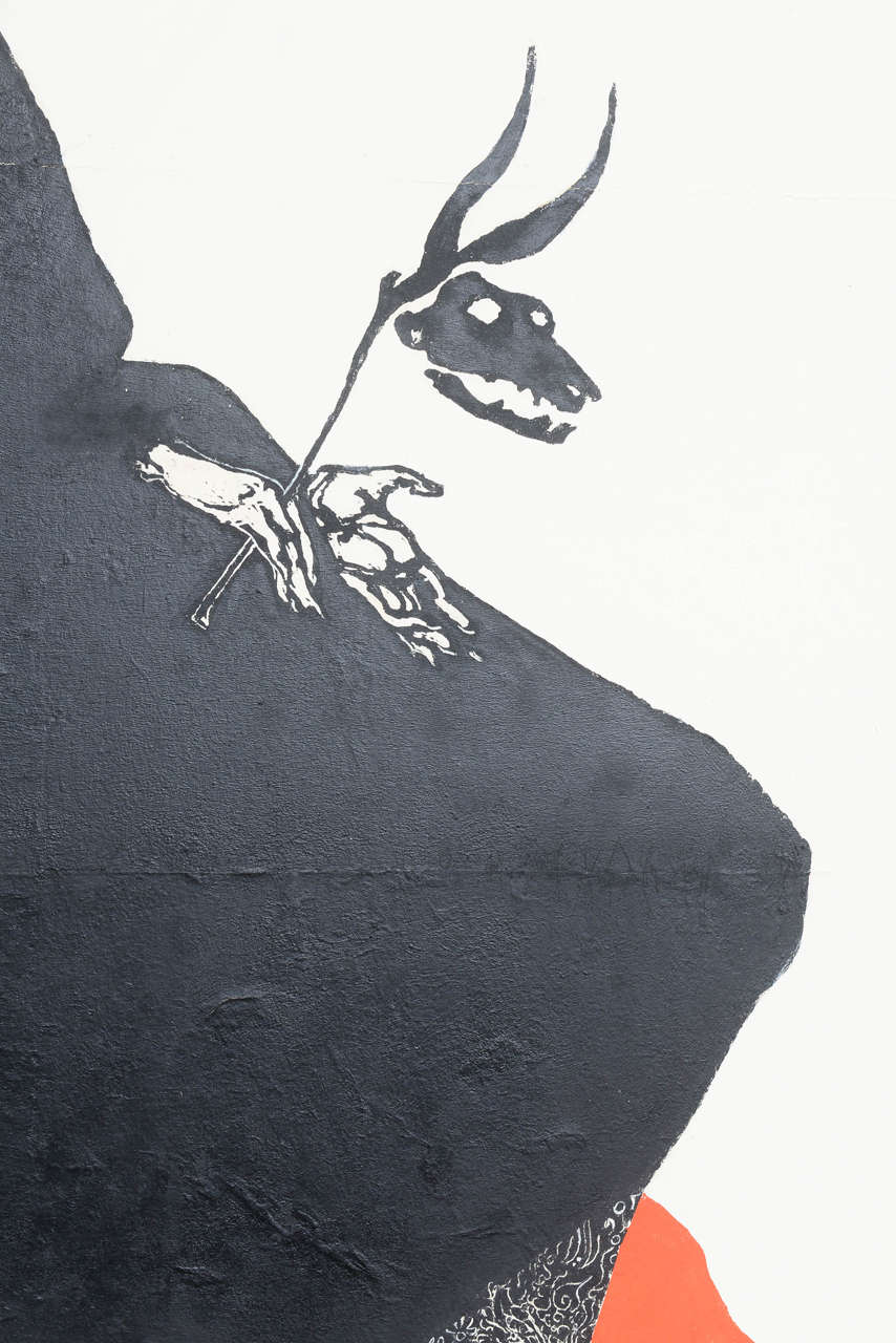 Ben Smith Woodblock Print, "Seated Figure with Mask" at 1stDibs | ben ...