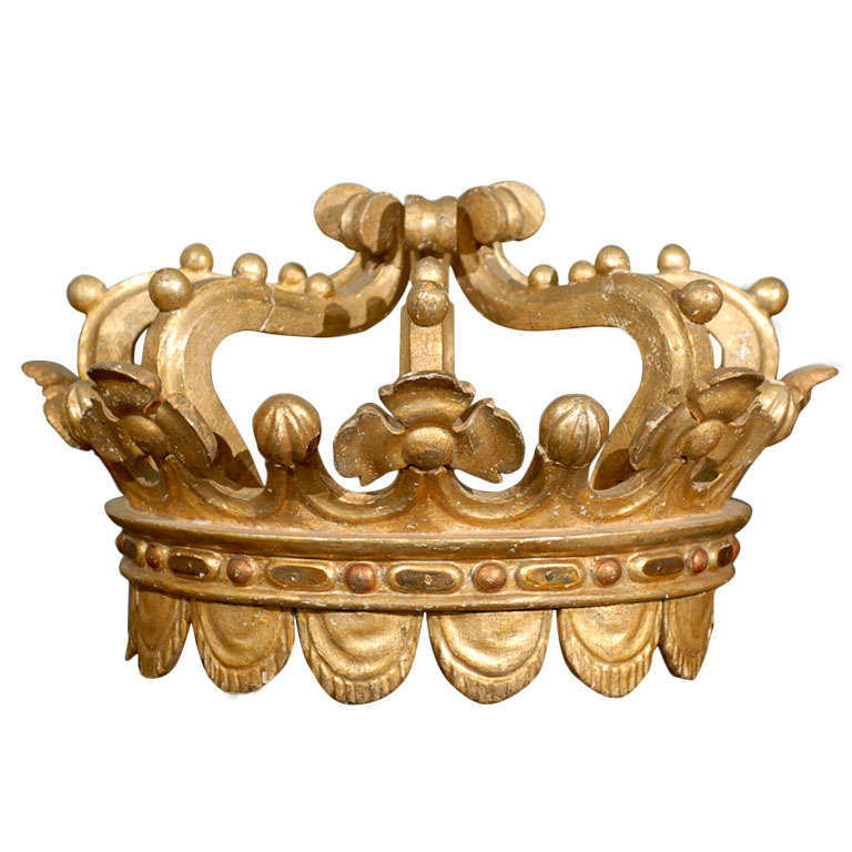 Gilded Italian Crown - SOLD at 1stDibs