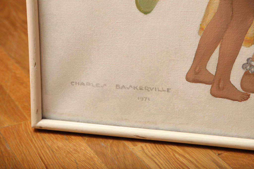 A Signed Oil on Canvas by American Artist Charles Baskerville at 1stdibs