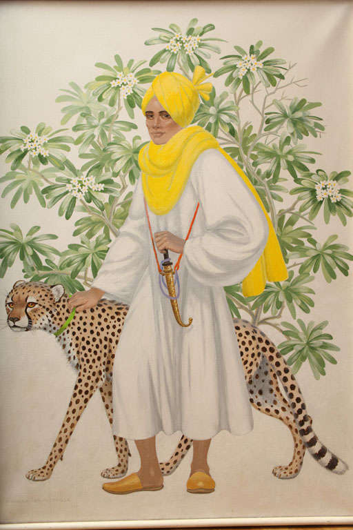 A Signed Oil on Canvas by American Artist Charles Baskerville at 1stDibs