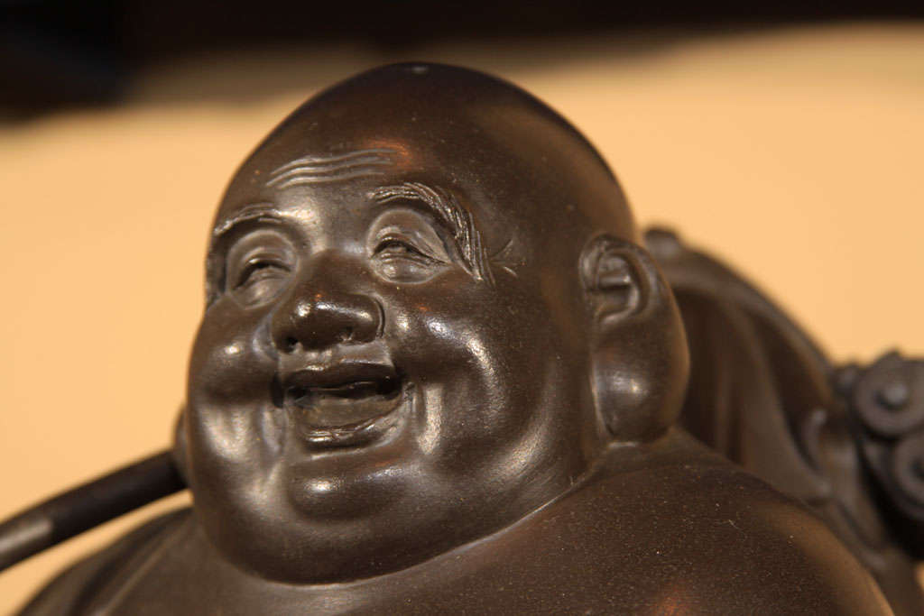Japanese Bronze Statue of Hotei at 1stDibs