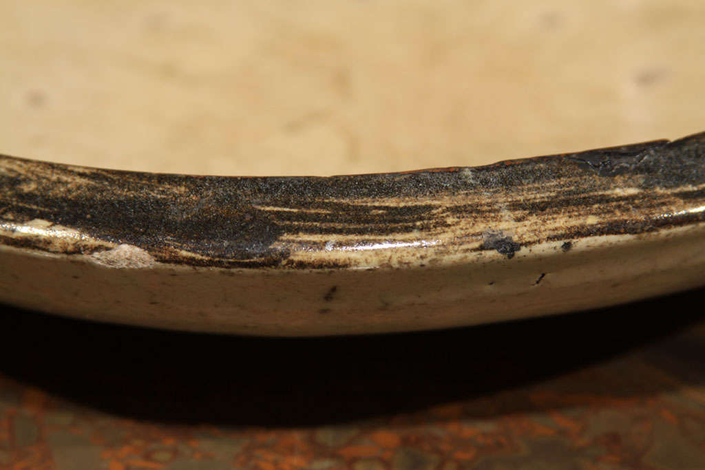 Japanese Seto Ware "Horse Eye" Shallow Bowl at 1stDibs