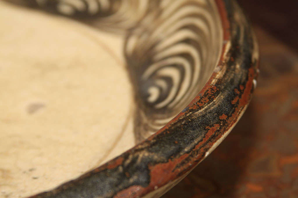 Japanese Seto Ware "Horse Eye" Shallow Bowl at 1stDibs