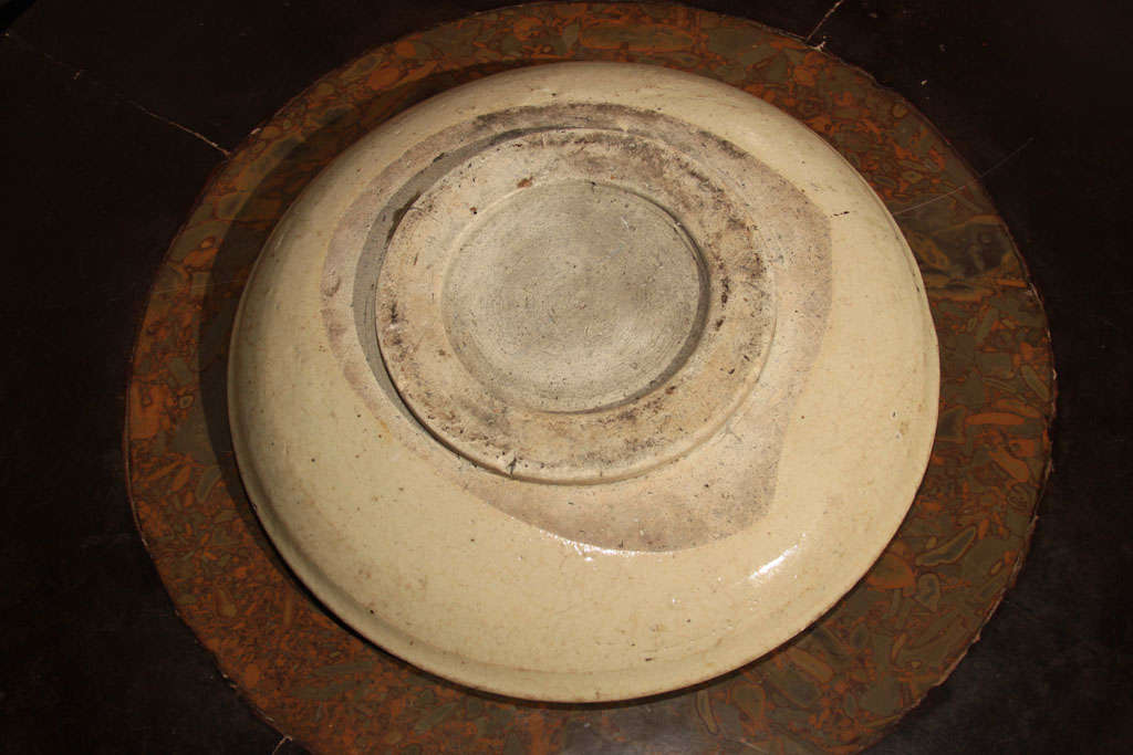 Japanese Seto Ware "Horse Eye" Shallow Bowl at 1stDibs