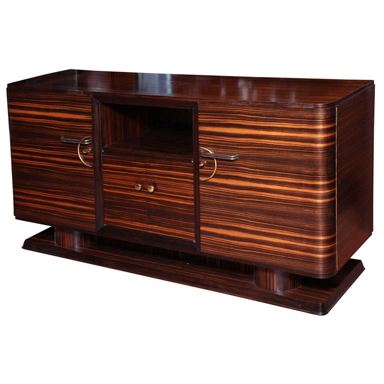 French Art Deco Classic Macassar Ebony Buffet at 1stDibs