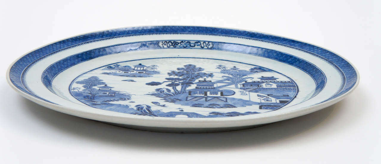 Large Chinese Export Porcelain Platter - Nanking Pattern, c. 1790 at ...